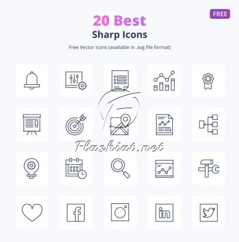 20 Best Sharp Icons - Free Icon - Flashiat